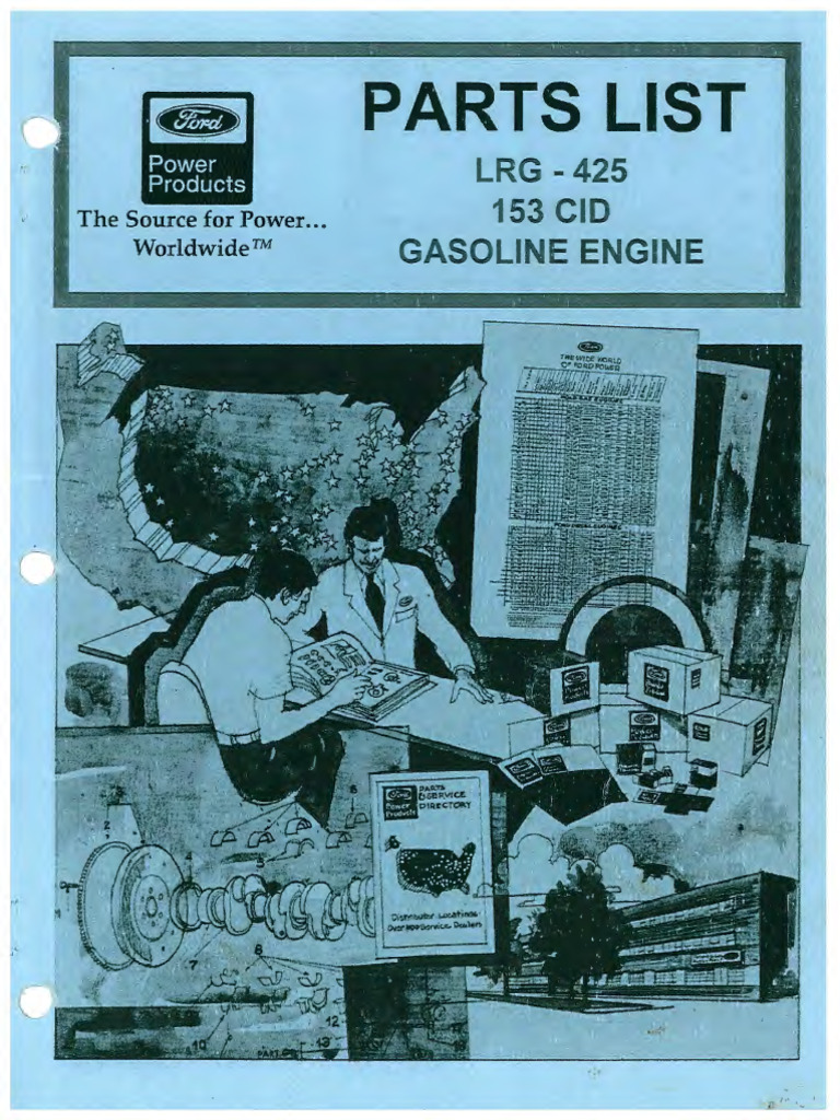 Lrg425-Parts Manual 2.5L Ford | PDF | Piston | Engines