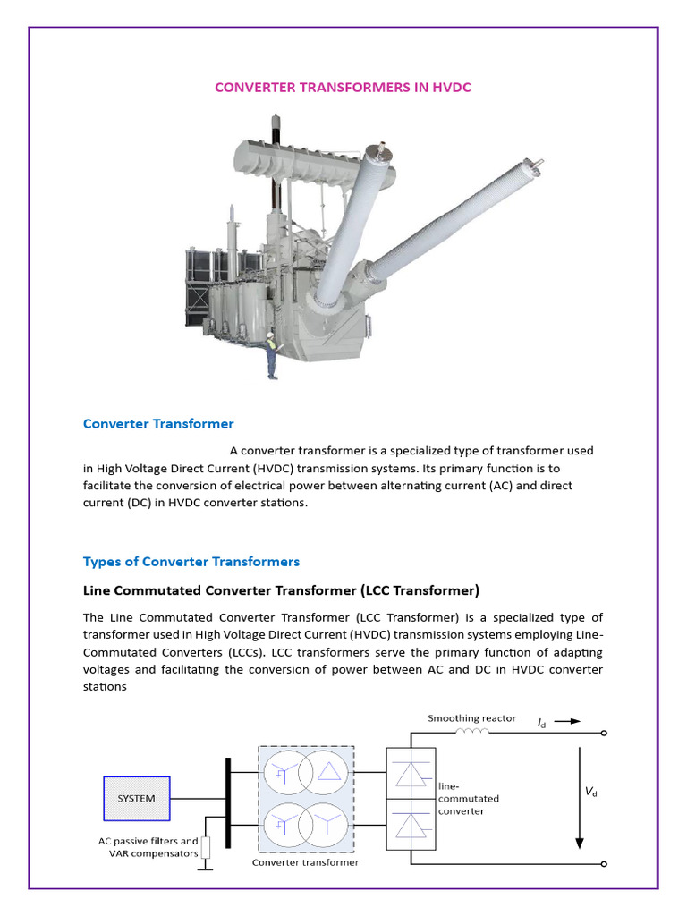 HVDC Converter Transformer | Download Free PDF | High Voltage Direct Current | Electric Power ...