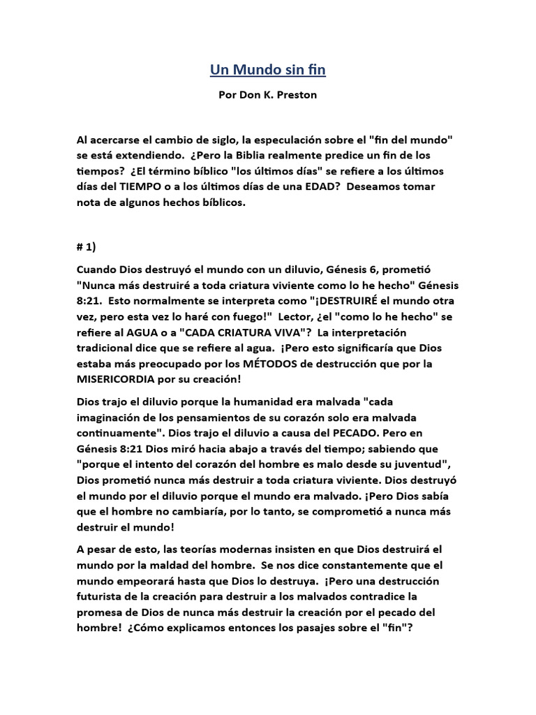 Un Mundo Sin Fin | PDF | Cristo (título) | Evangelio de Mateo