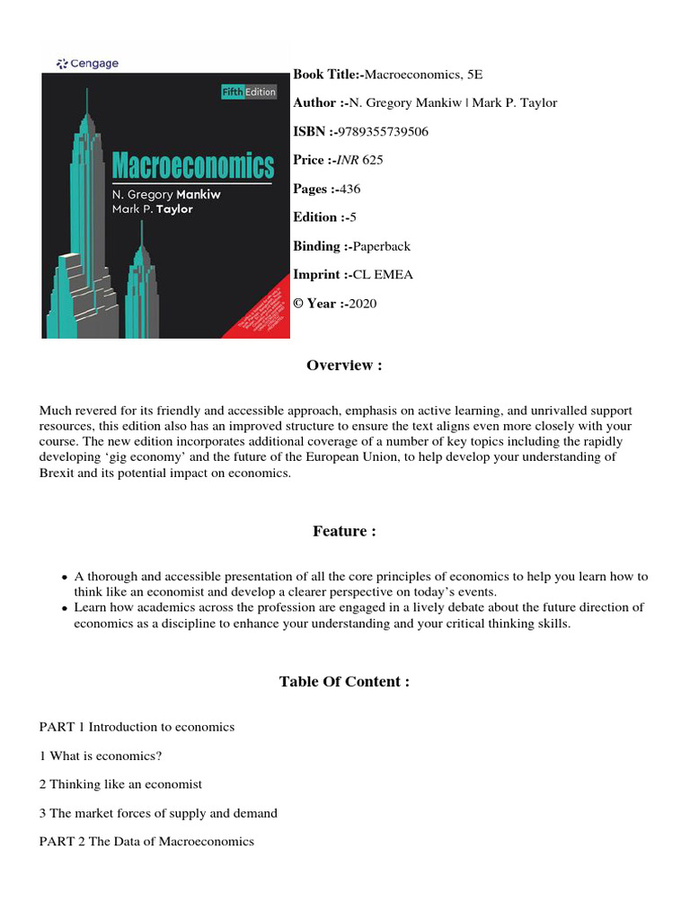 9789355739506 | PDF | Macroeconomics | Economics