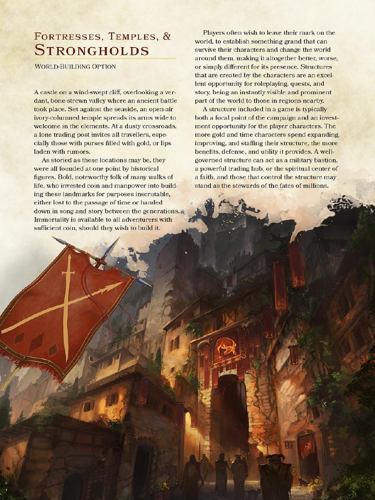 DND 5e Homebrew Strongholds Guide PDF Free | PDF