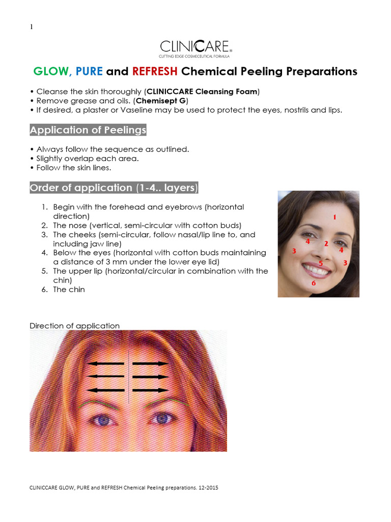 GLOW, PURE, REFRESH CHEMICAL PEELING Protocol 12-2015 | Download Free ...