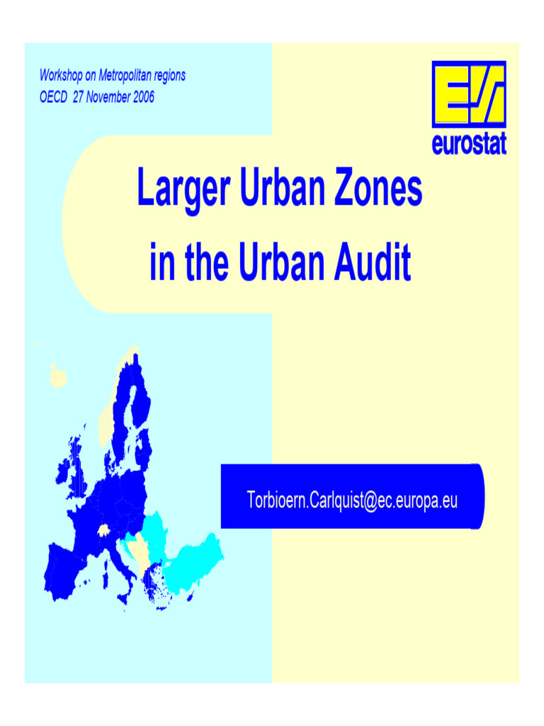 Larger Urban Zones in The Urban Audit: Torbioern - Carlquist@ec ...