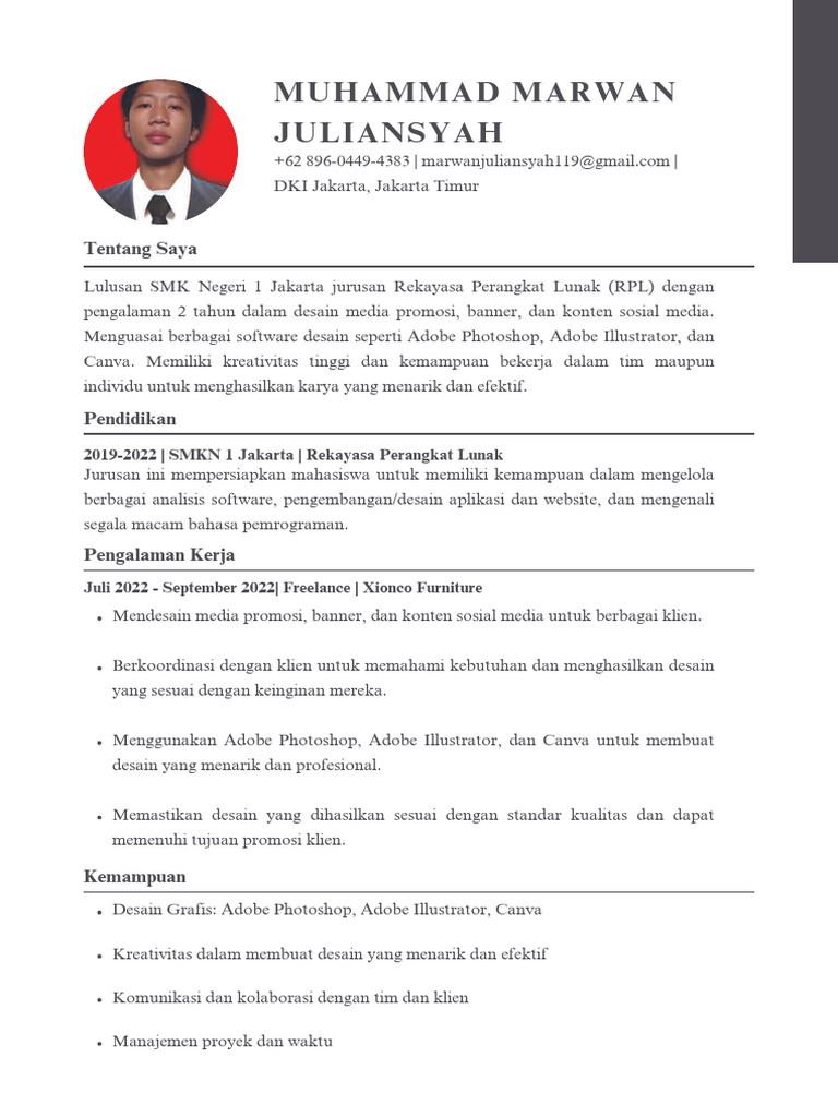 Portofolio&Cv Marwan | PDF | Seni