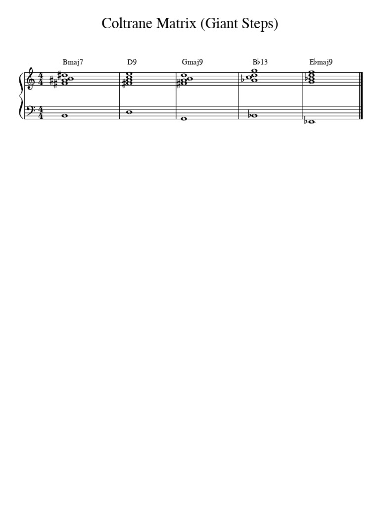 Coltrane Matrix | PDF