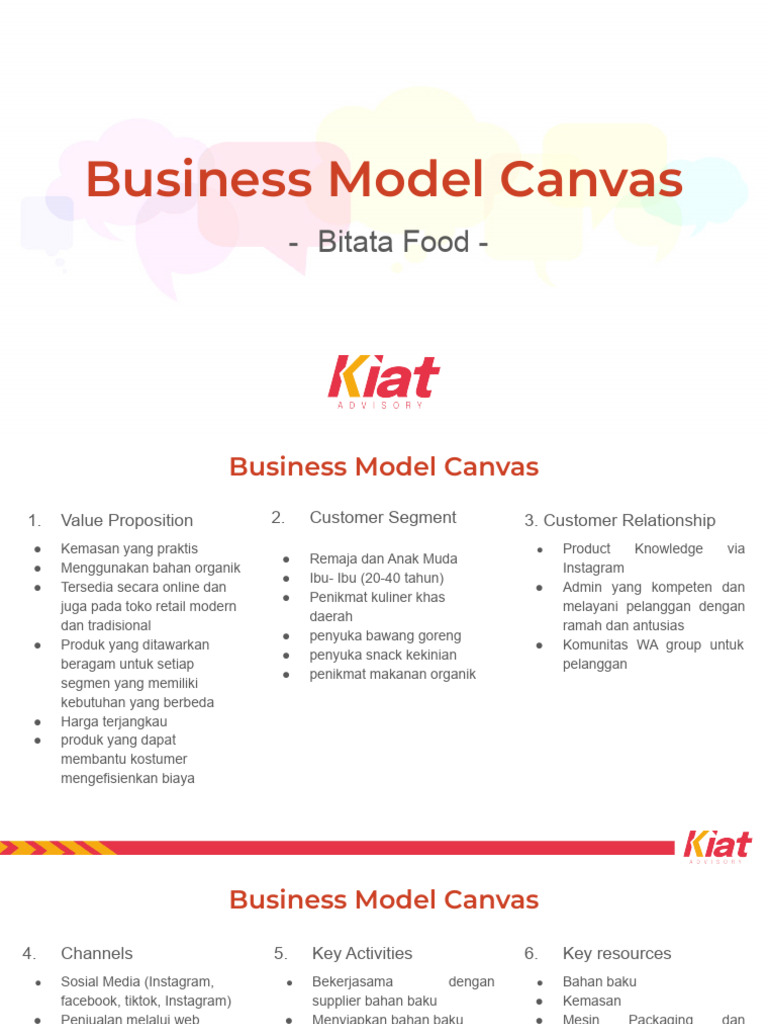 Bitata Food: Model Bisnis Inovatif | PDF