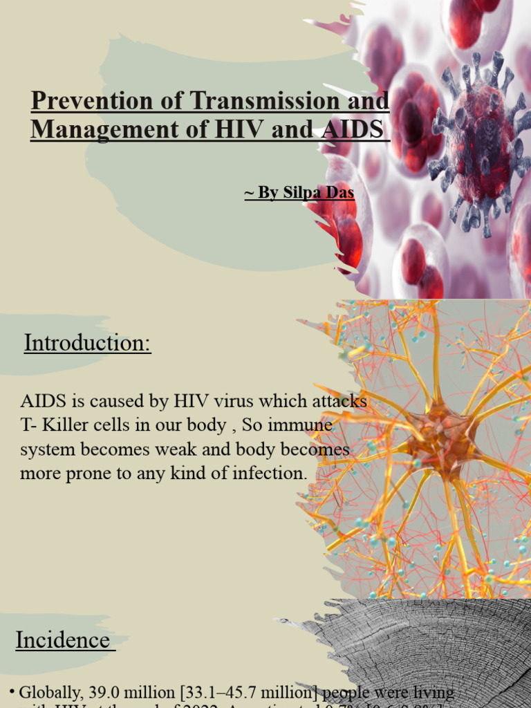Prevention of Transmission and Management of HIV and AIDS: by Silpa Das | PDF | Hiv | Hiv/Aids