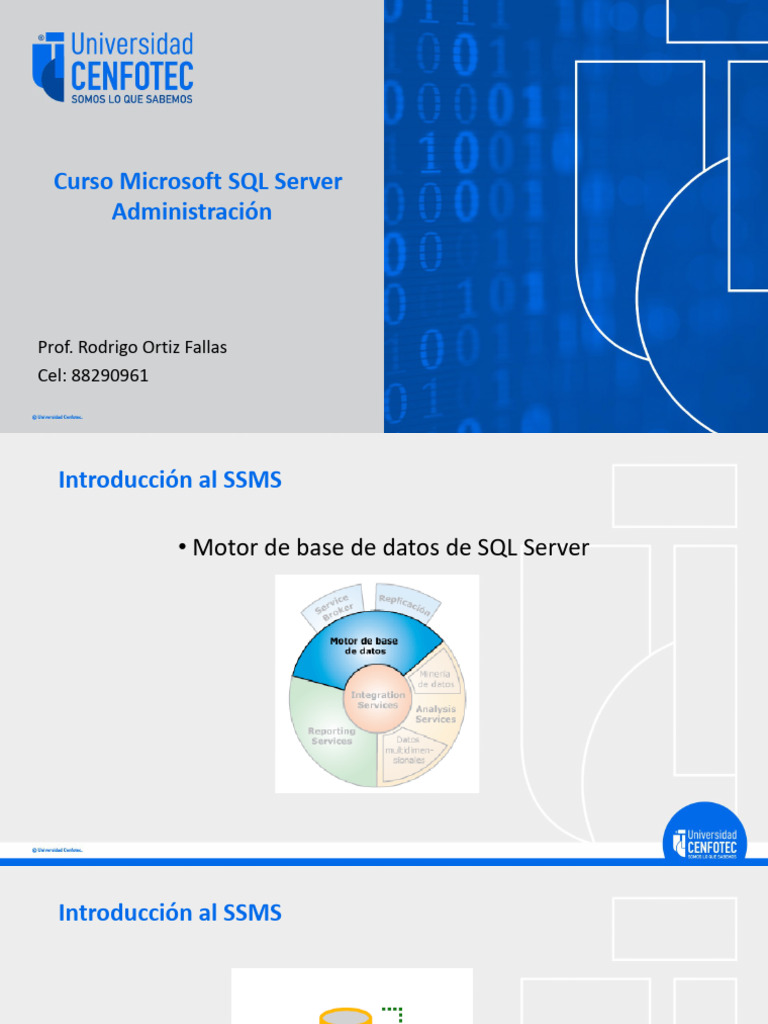 Curso Administración SQL Server | PDF | Servidor SQL de Microsoft | SQL