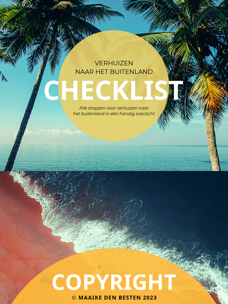 Verhuizen Naar Het Buitenland Checklist | PDF