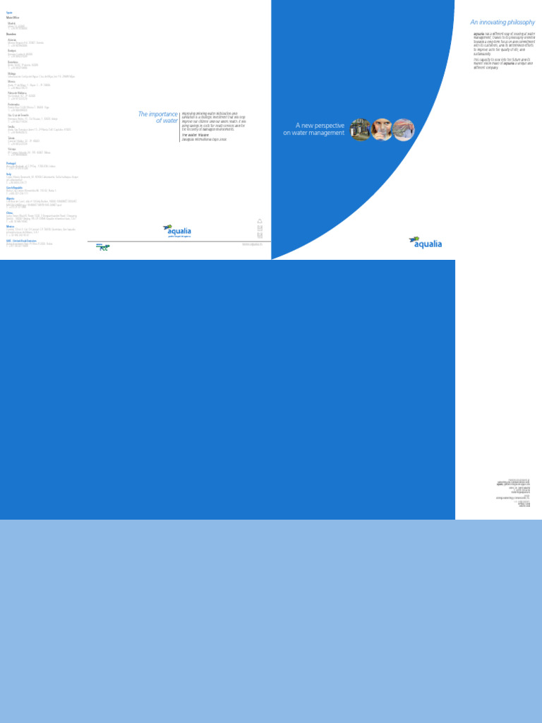 aqualia Corporate Brochure | PDF | Sewage Treatment | Sustainable ...