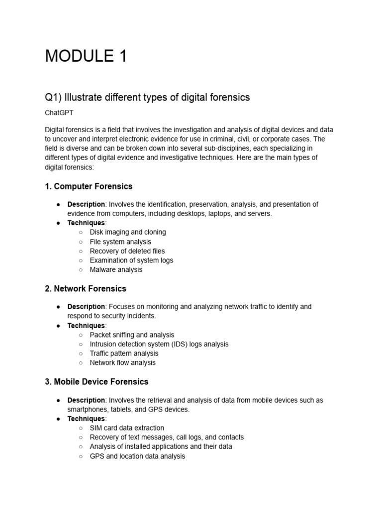 DF Qpaper Sol | PDF | Computer Forensics | Digital Forensics