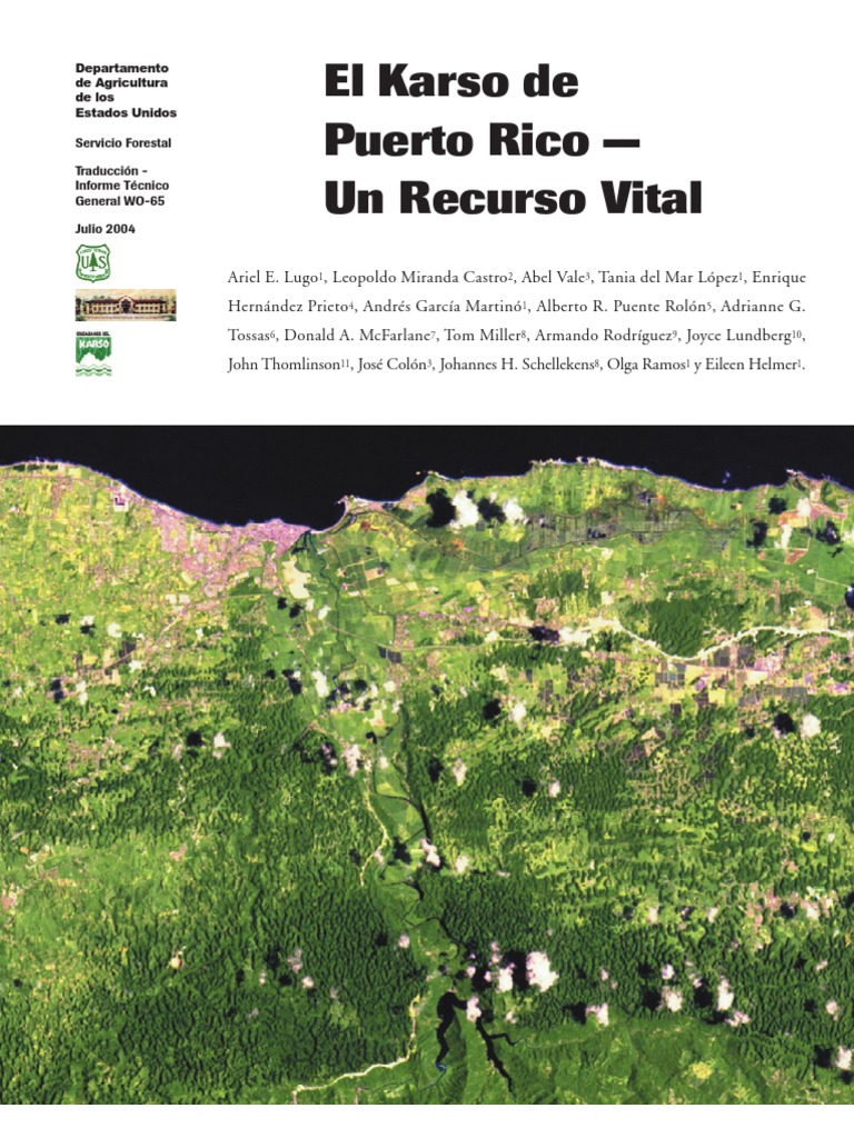 El Karso de Puerto Rico | PDF | Agua subterránea | Los bosques