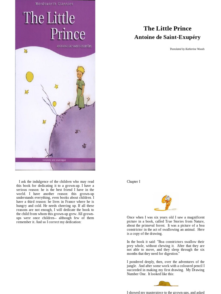 The Little_Prince_CHAPTER_I | Download Free PDF | The Little Prince