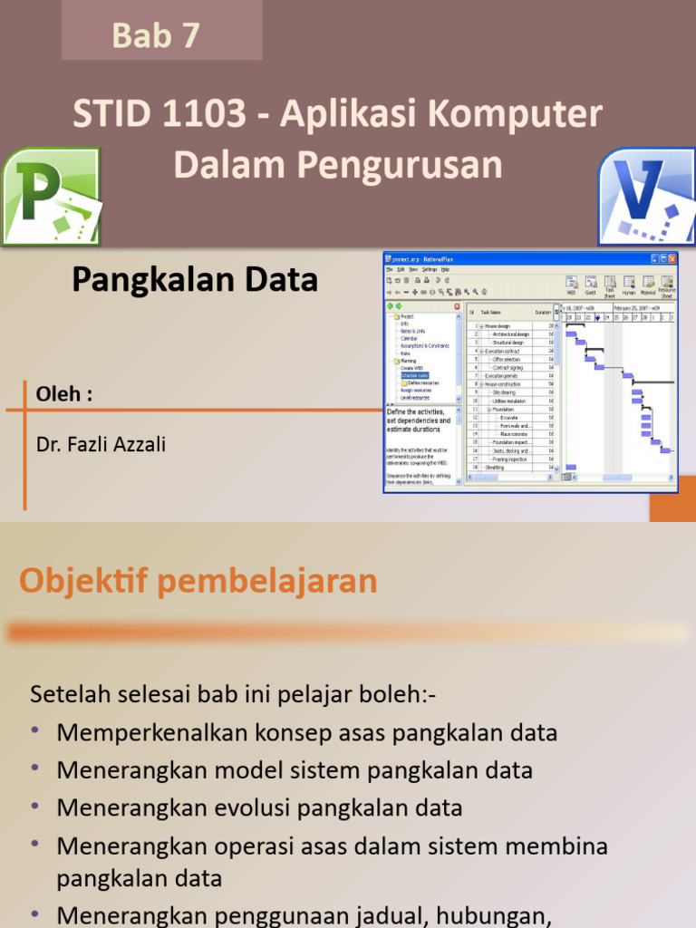 Bab - 7 Pangkalan Data Dan Pengurusan Maklumat | PDF