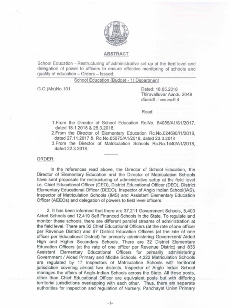 School Edu. Administrative Set Up Delegation Powers | PDF