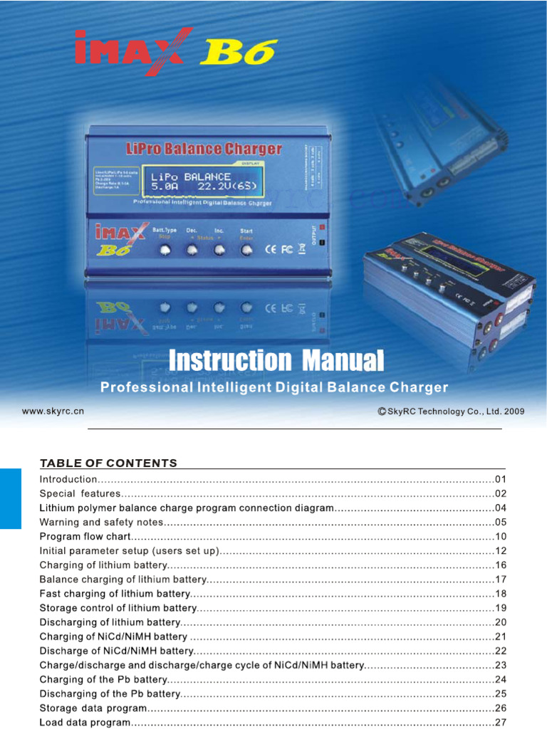 Imax b6 Manual | PDF