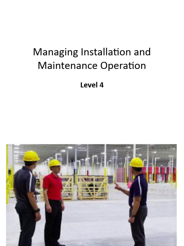 Manage Installation Work | PDF | Time Management | Professional Skills