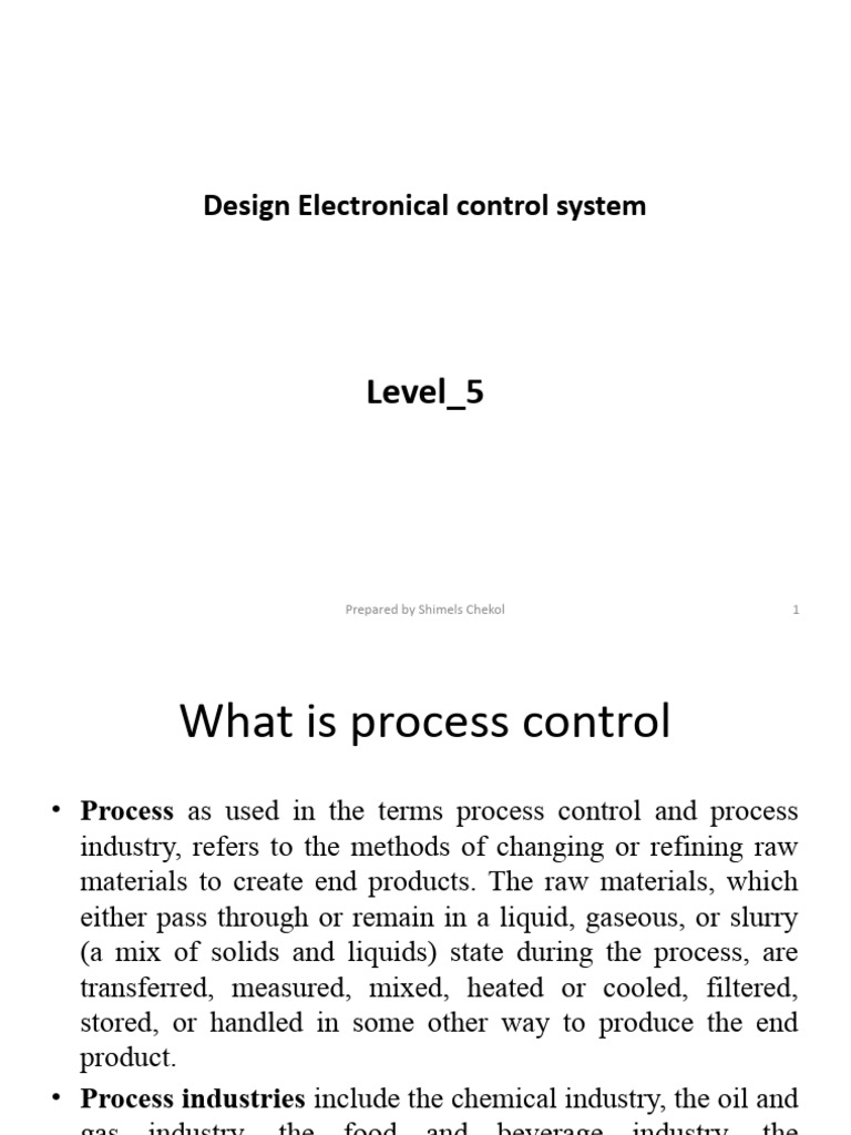 Design Electronical Control System | PDF | Flow Measurement ...