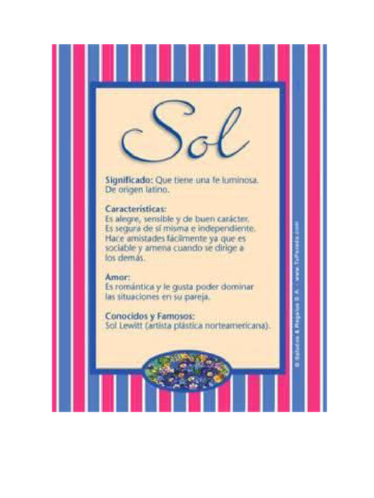 Signifcado de Mis Nombres | PDF