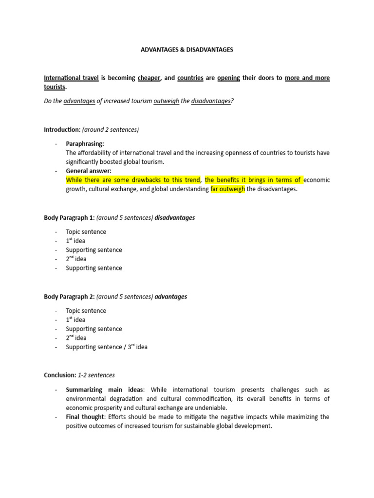 Writing Lesson 6 | PDF | Tourism | Environmental Degradation