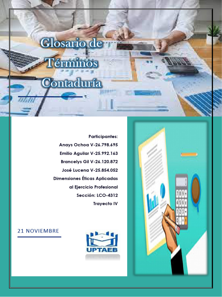 Glosario Contable para Profesionales | PDF | Contabilidad | Bancos