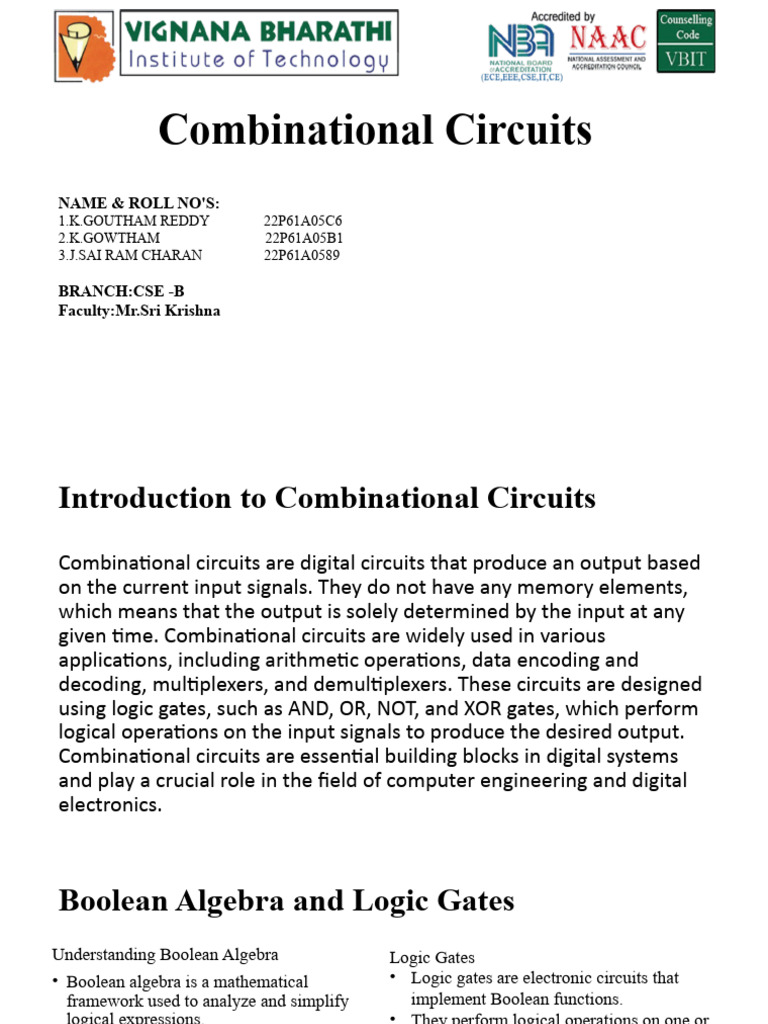 Combinational Circuits | PDF | Electronic Engineering | Electronic Design