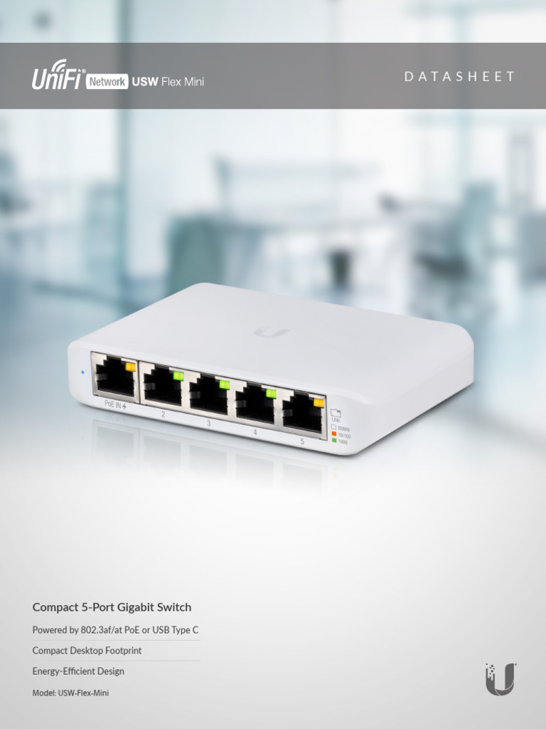 Usw Flex Mini Ds | PDF | Network Switch | Computer Network