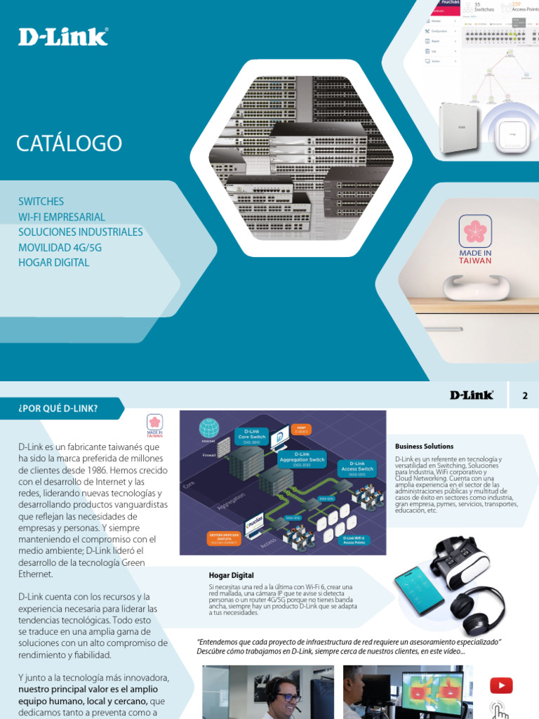 D Link Catalog Oes Online Web | PDF | Conmutador de red | Estándares de red
