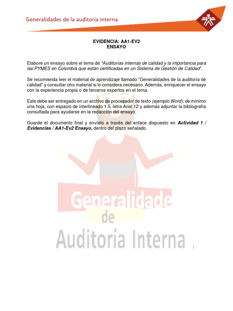 Formato Evidencia AA1 Ev2 Ensayo | PDF