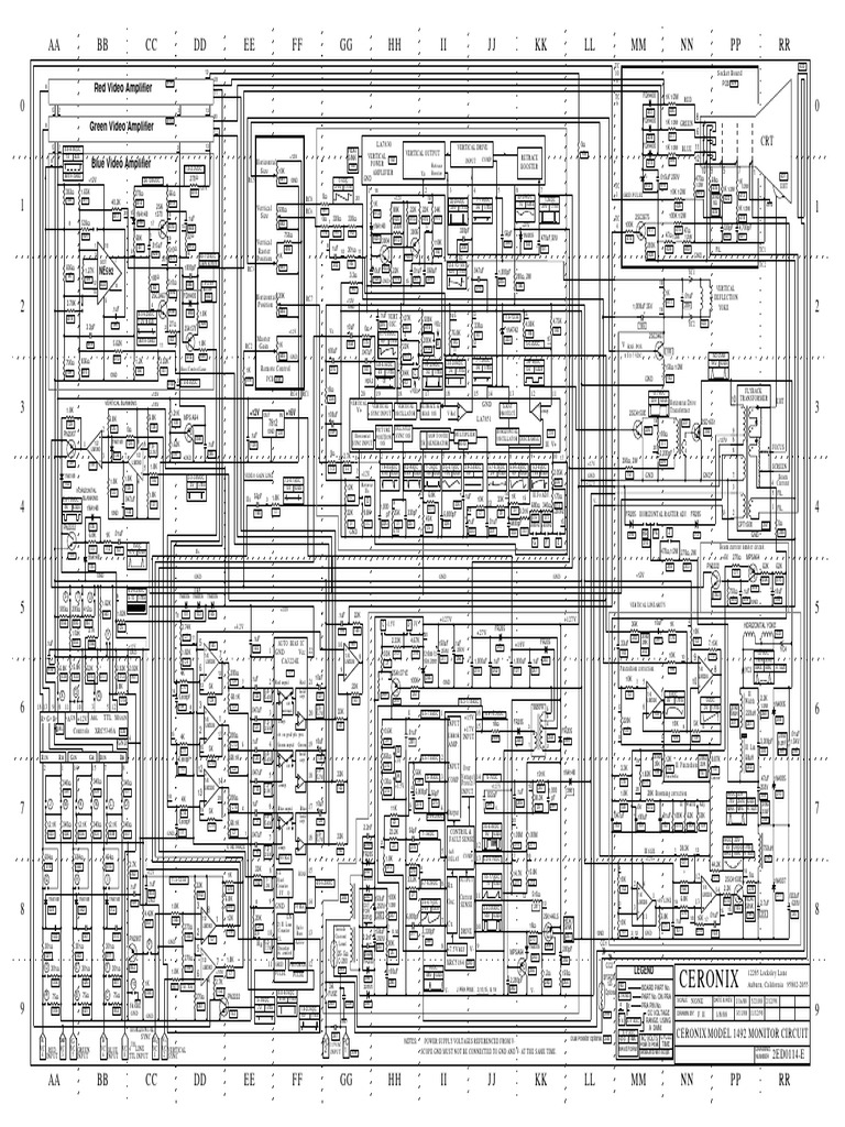 Diagrama Monitor Ceronix 1492 para IGT o Poker One Mundo Video | PDF ...