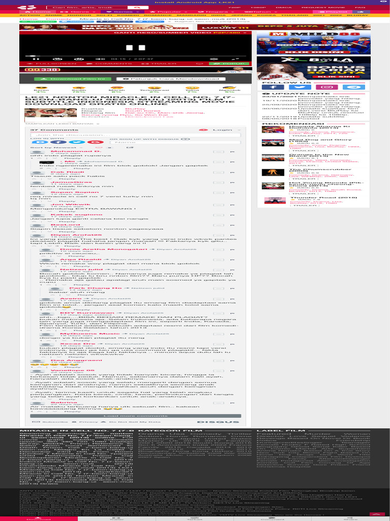 LK21 Nonton Miracle in Cell No. 7 (7-Beon-Bang-Ui | PDF