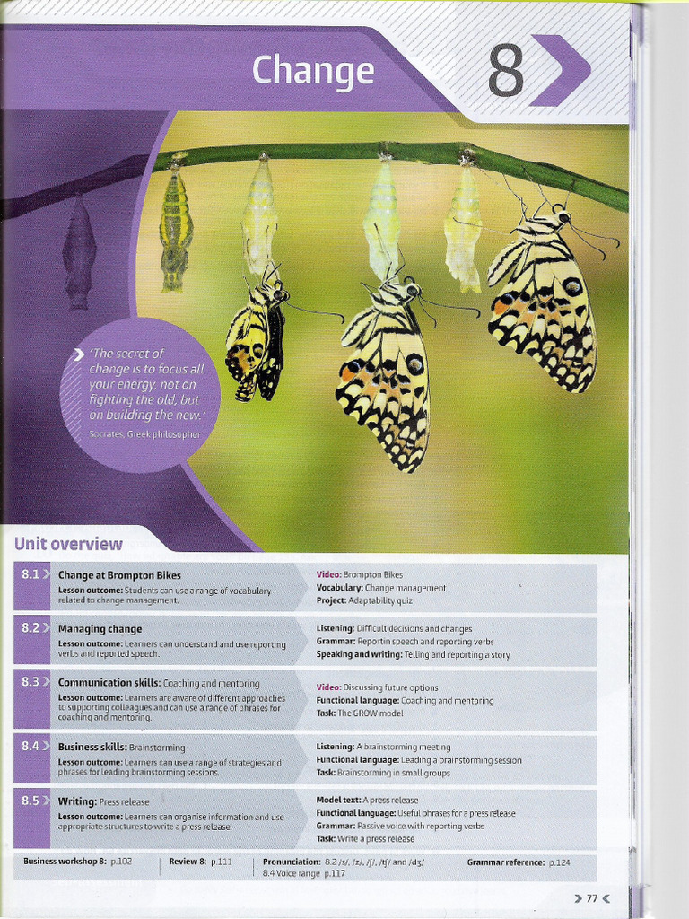 8 Business Partner B2, Unit 8 - Change | PDF