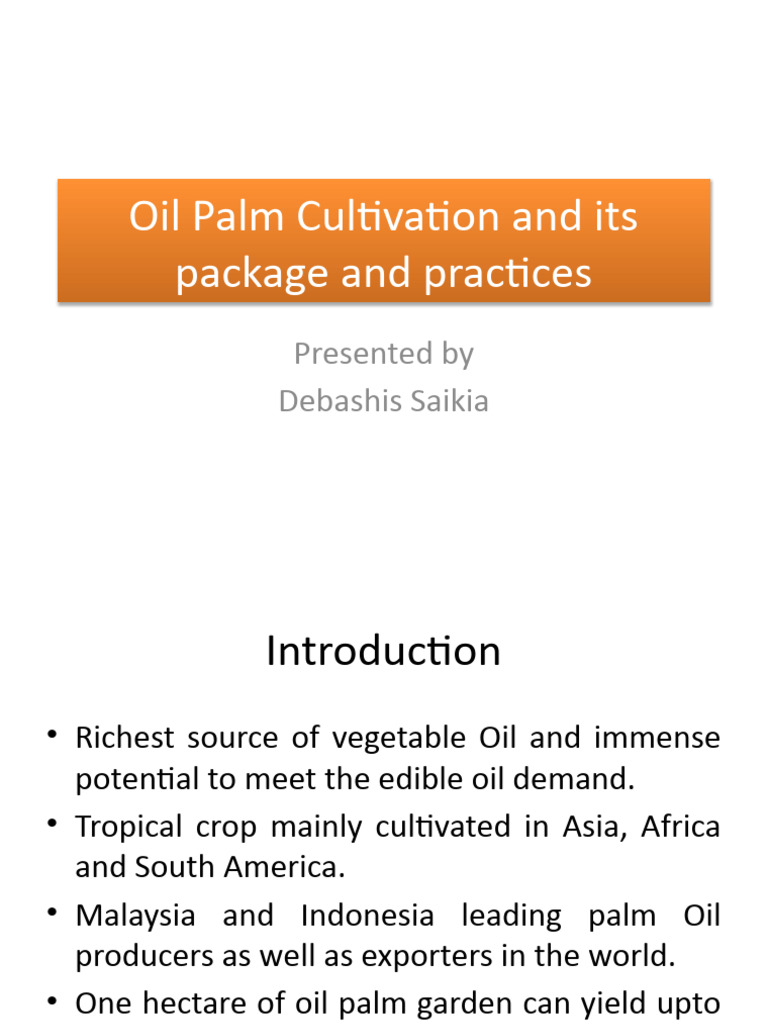 Oil Palm Cultivation Practice | PDF | Soil | Herbicide