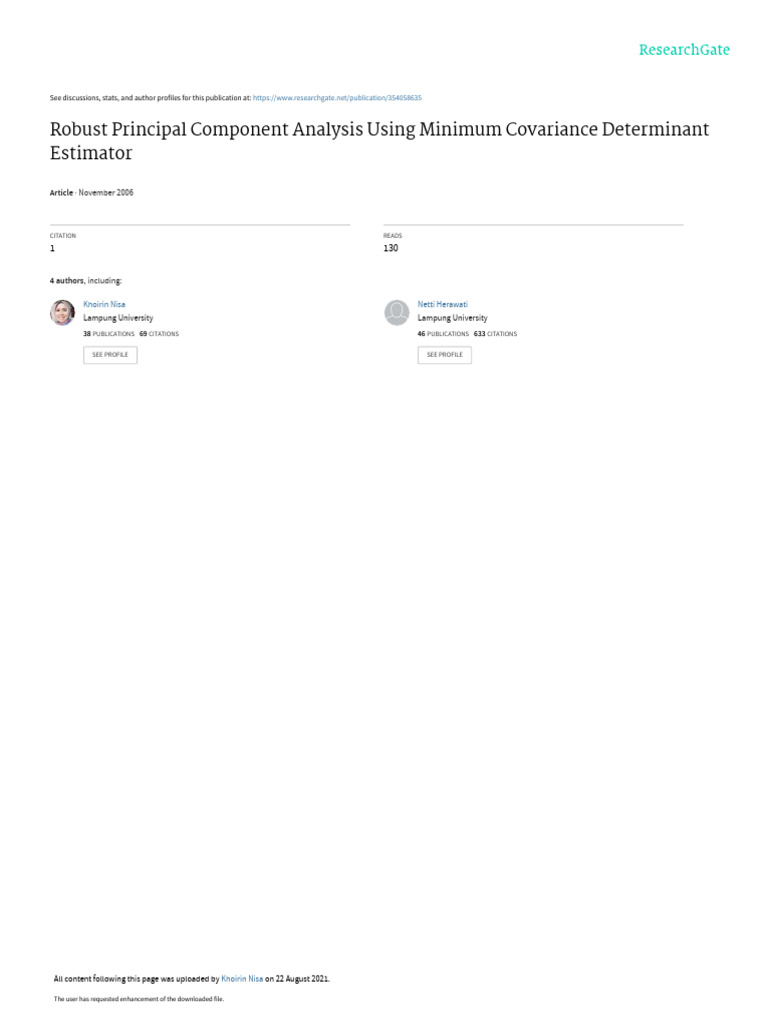 NisaICMN06 1 | PDF | Principal Component Analysis | Eigenvalues And Eigenvectors