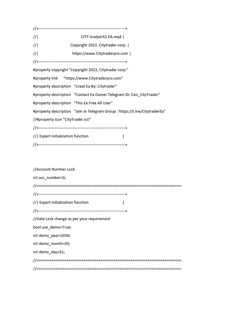 CITY Scalper Code | PDF | Software Engineering | Computing