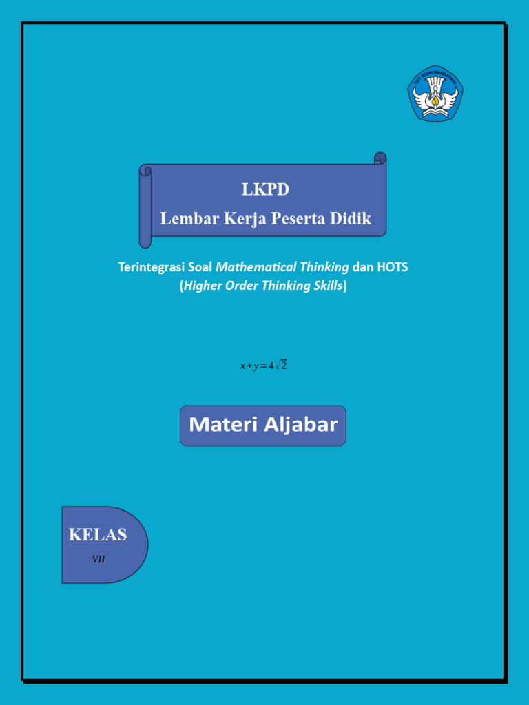 Contoh LKPD Aljabar SMP Kelas 7 | PDF | Sains & Matematika