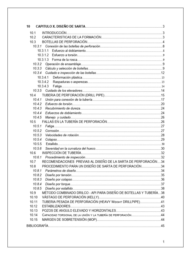 10-Diseño de Sarta | PDF | Perforación | Fatiga (material)