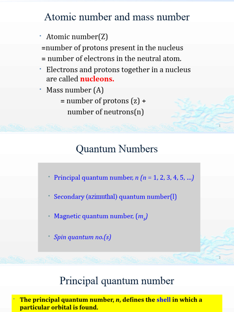 Chapter2 Structureofatom Pdf Atomic Orbital Electron Configuration