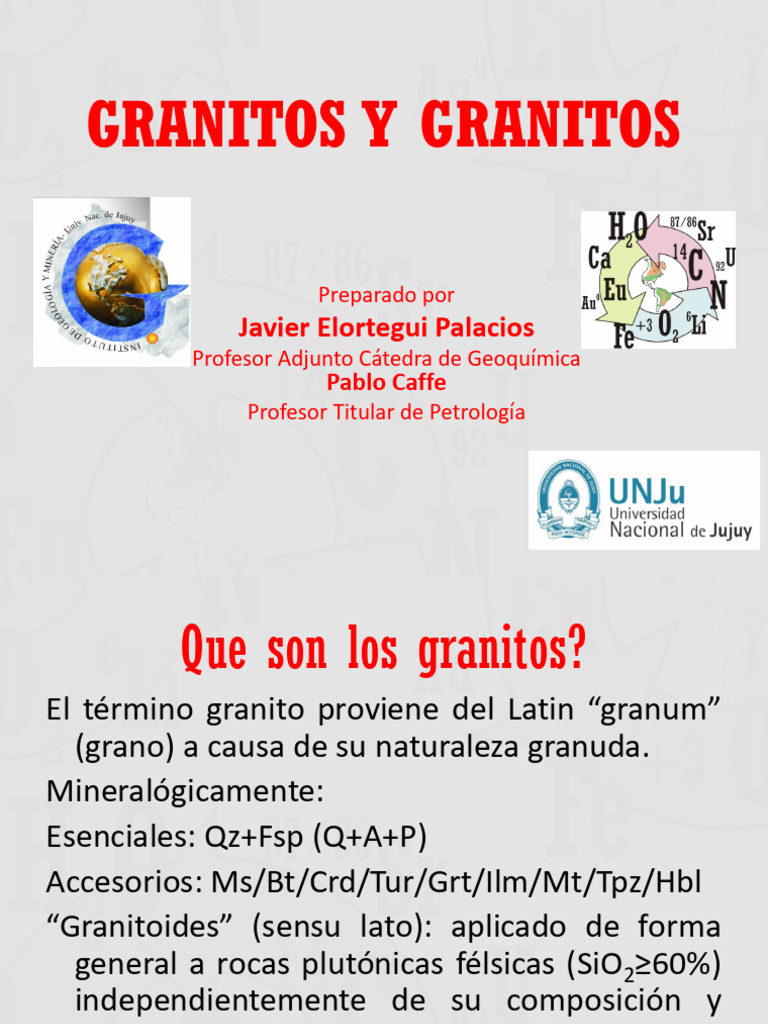 Granitos y Más Granitos (Clase Petrologia Pablo Jorge Caffe) | PDF ...