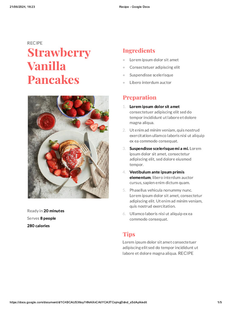 Recipe | PDF