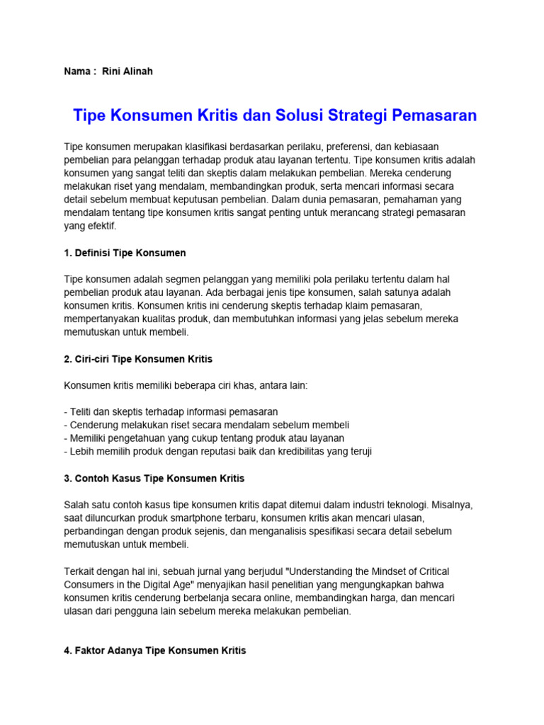 Nama - Rini Alinah | PDF