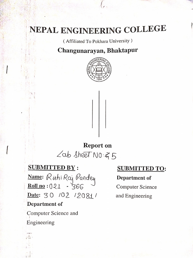 Operating System Lab1 | PDF