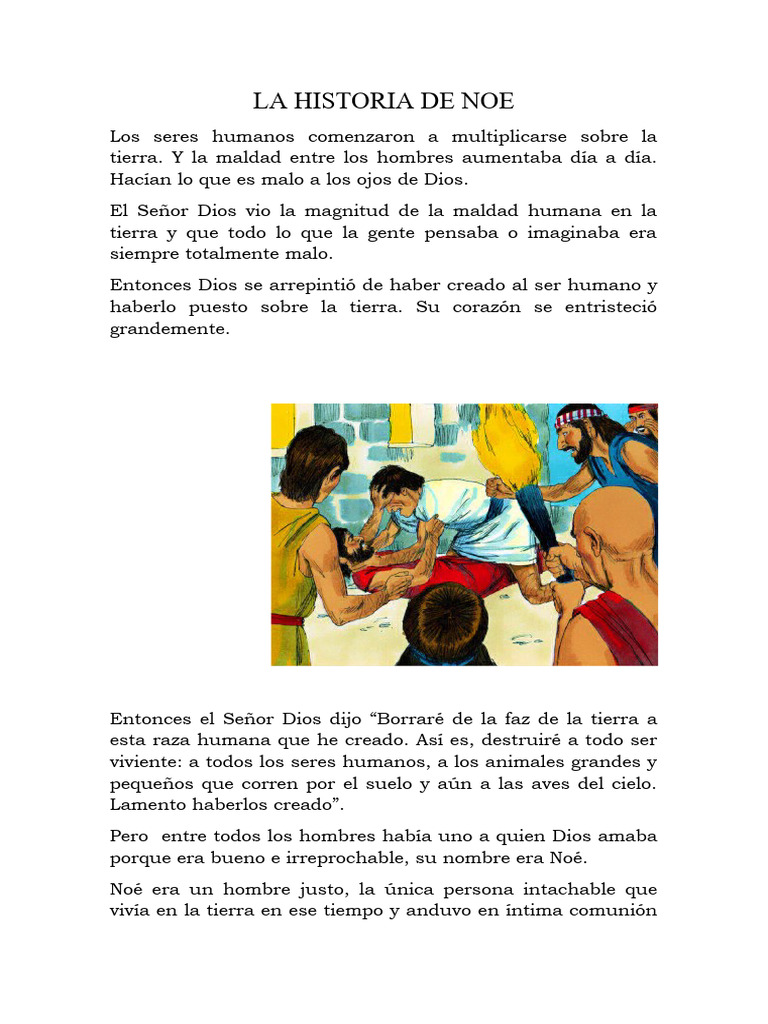 La Historia de Noe | PDF | Arca de Noé | Noé