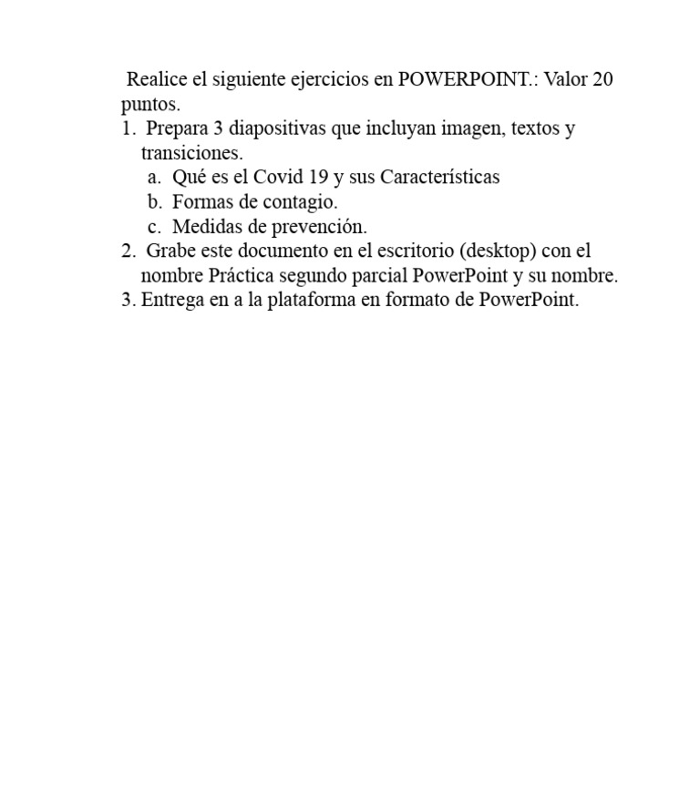 Practica PowerPoint 2do Parcial | PDF