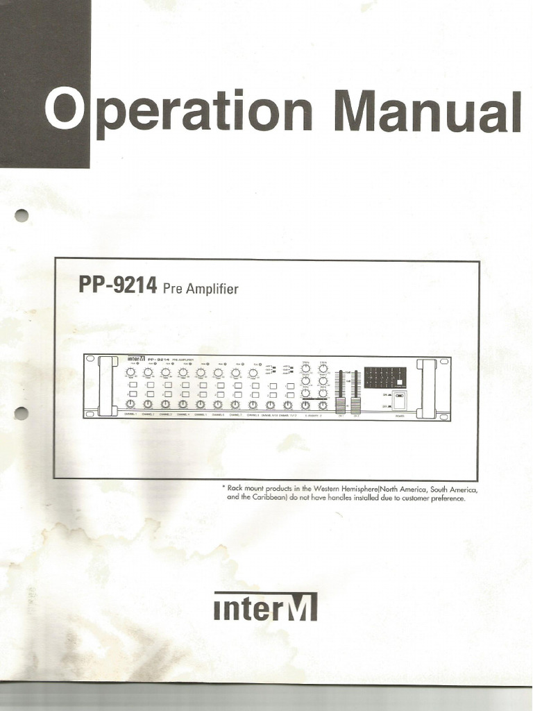 Pré Amplificador PP 9214 | PDF