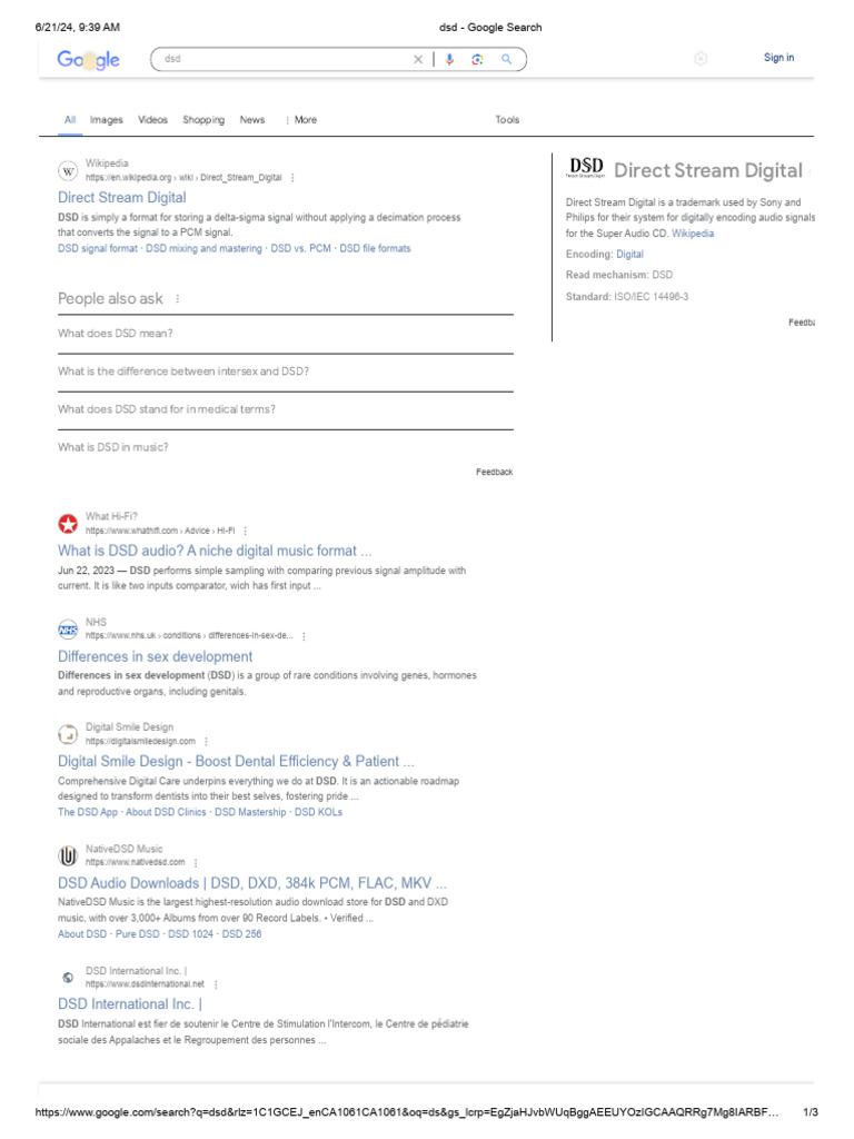 DSD - Google Search | PDF | Recording | Multimedia