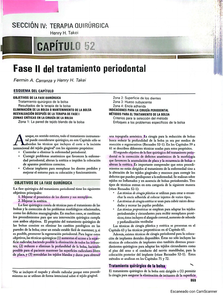 Fase II TX Periodontal Cap 52 | PDF