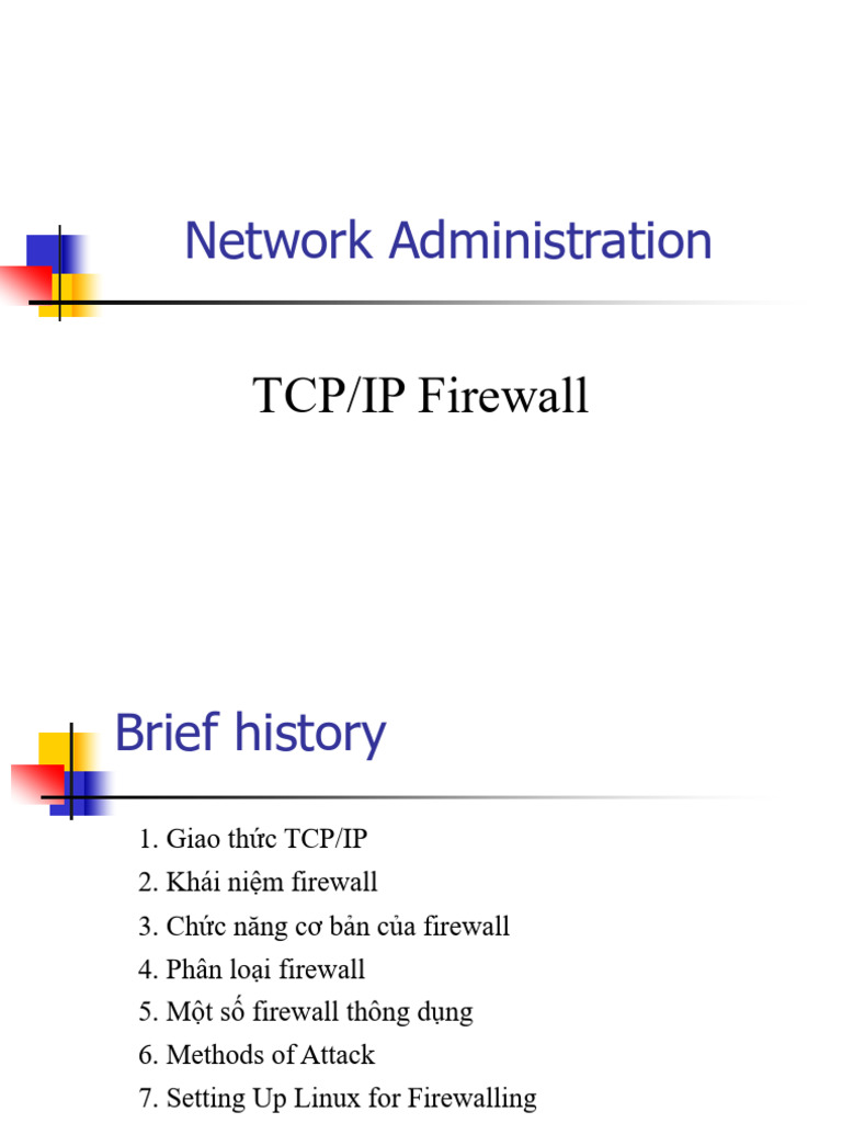 Bai 7+8 - TCP - IP Firewall | PDF