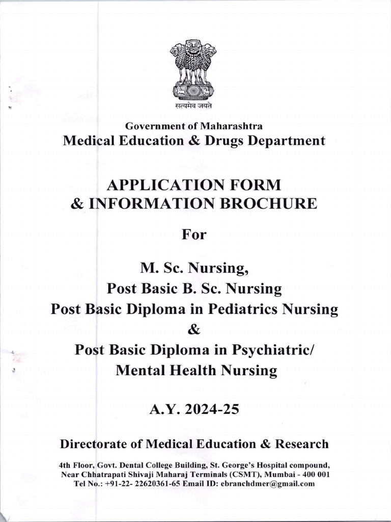 Application Form & Information Brochure A.Y. 2024-25 | PDF