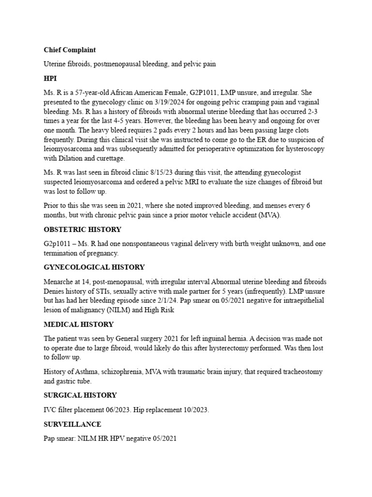 Gynocology Write UP | PDF | Uterus | Medical Specialties